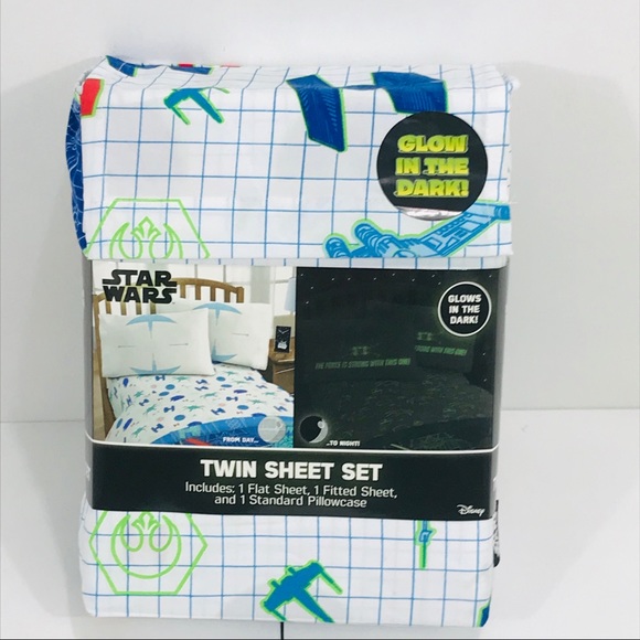 Star Wars | Bedding | Star Wars Glow In The Dark Sheet Set Twin | Poshmark